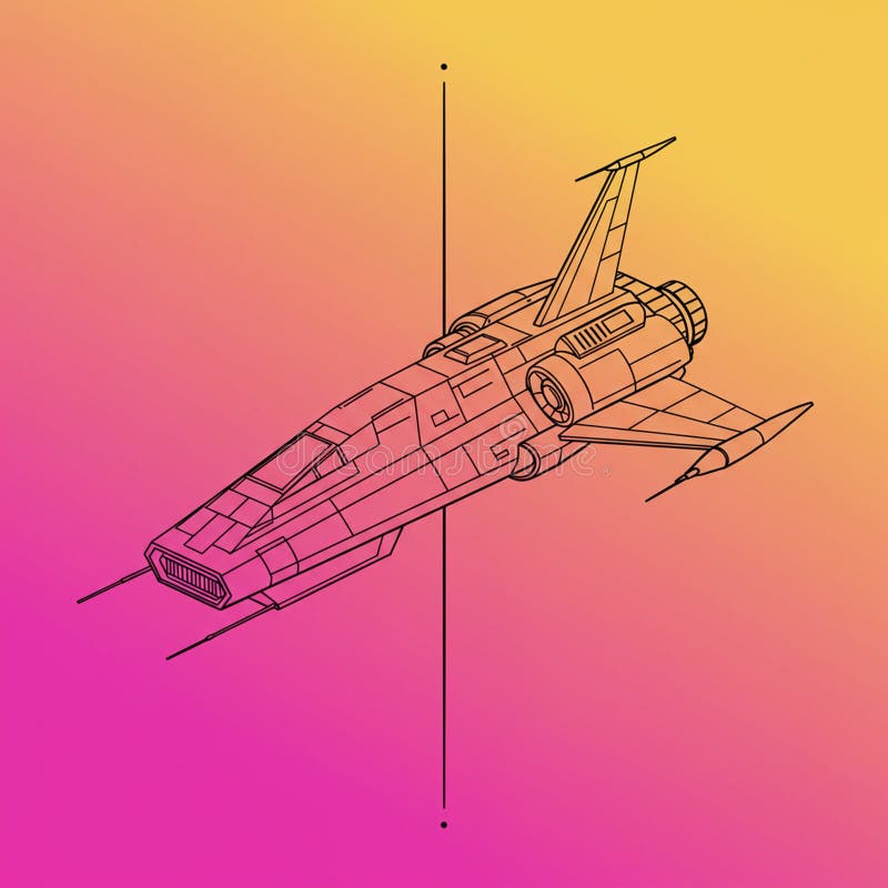 Futuristic Spaceship Illustration Stock Illustrations – 76,176 ...