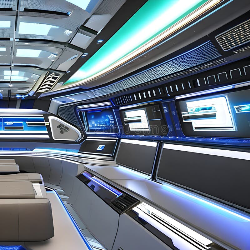 1041 Futuristic Spaceship Interior A Futuristic And Sci Fi Inspired