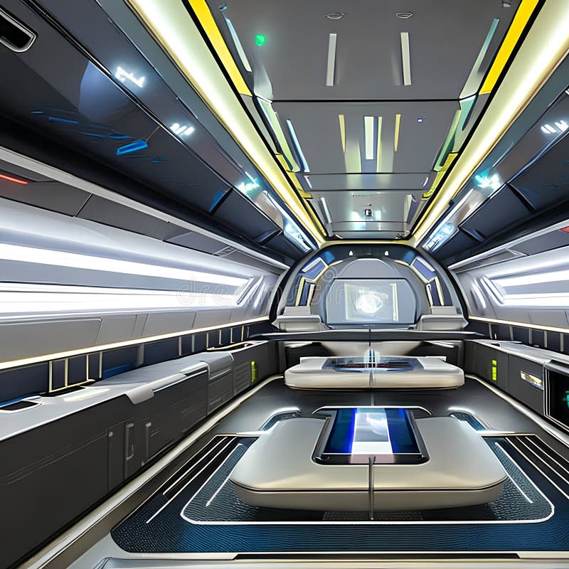 559 Futuristic Spaceship Interior: a Futuristic and Sci-fi-inspired ...
