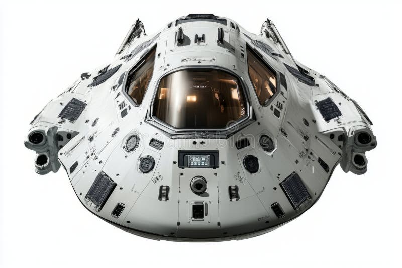 Futuristic Spaceship Model Displayed from the Front. this Sleek Design ...