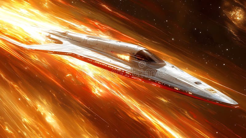 Lightspeed Pursuit stock illustration. Illustration of painting - 379537379