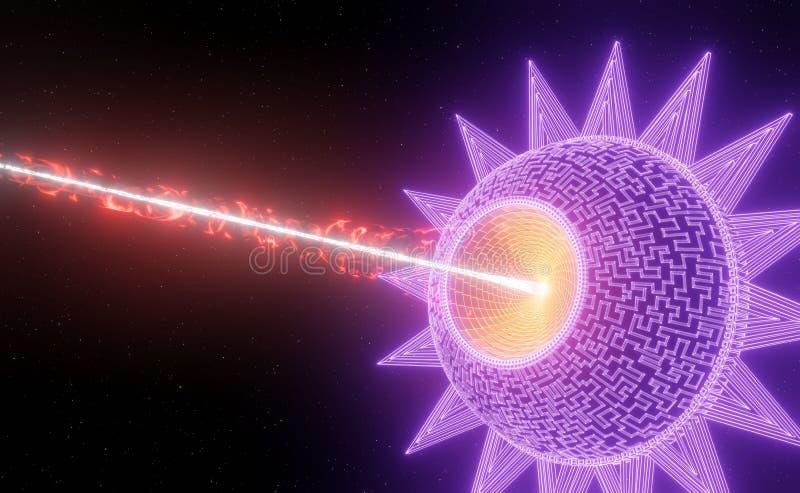 Synthwave Star Sun 3D Illustration 3D Rendering Stock Illustration ...