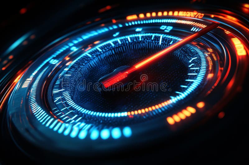 Futuristic Speedometer with Modern and High-performance Aesthetic ...