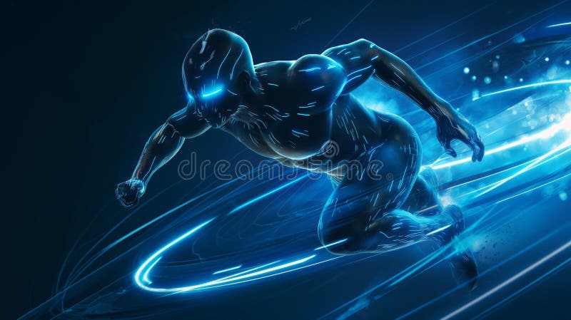 Futuristic Speedster in Motion Stock Photo - Image of intense, cyber ...