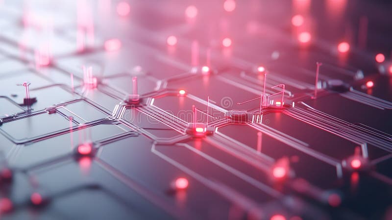 Futuristic Spheres and Lines Creating a Network Structure, Symbolizing ...