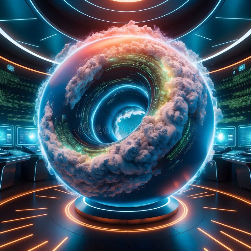 A Futuristic Spherical Data Vortex Generated ,Event Horizon Singularity ...