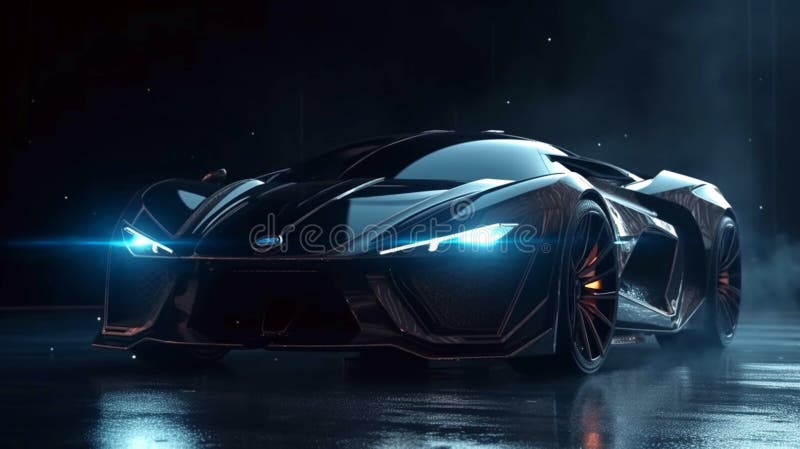 Futuristic Car Front View Stock Illustrations – 1,153 Futuristic Car ...