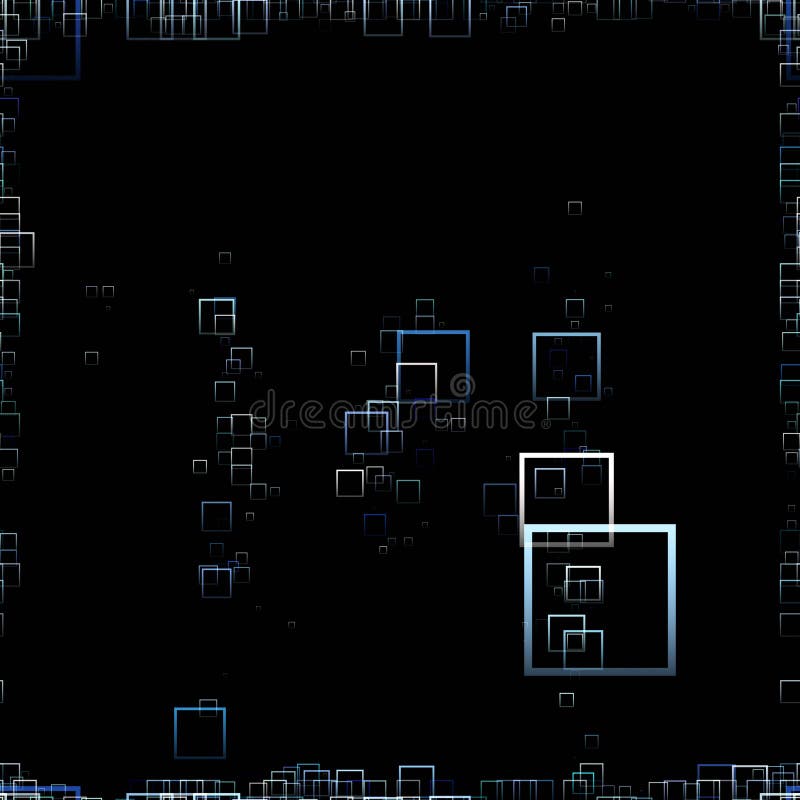 Futuristic Square Panorama Design Illustration with Light Stock ...