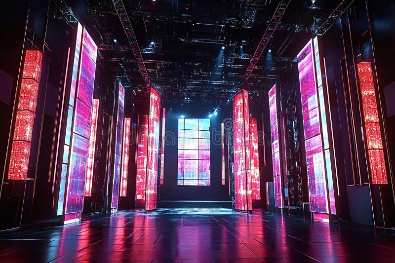 Futuristic Stage Design with Led Panels Creating Immersive Visual ...