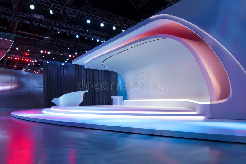 Futuristic Stage Design with Modern Lighting and Sleek Architecture for ...