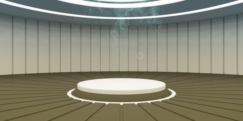 Futuristic stage set stock illustration. Illustration of virtual ...