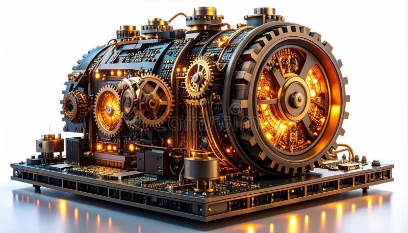 Steampunk Power Generator Stock Illustrations – 179 Steampunk Power ...