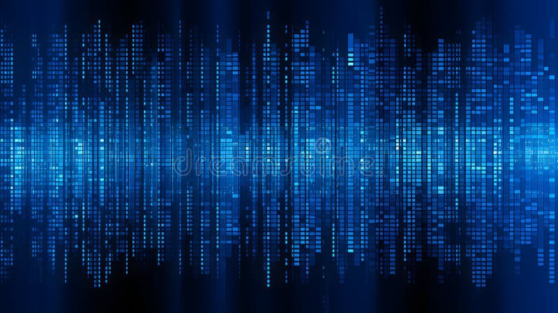 Futuristic Streaming Binary Code Animation Stock Illustration ...