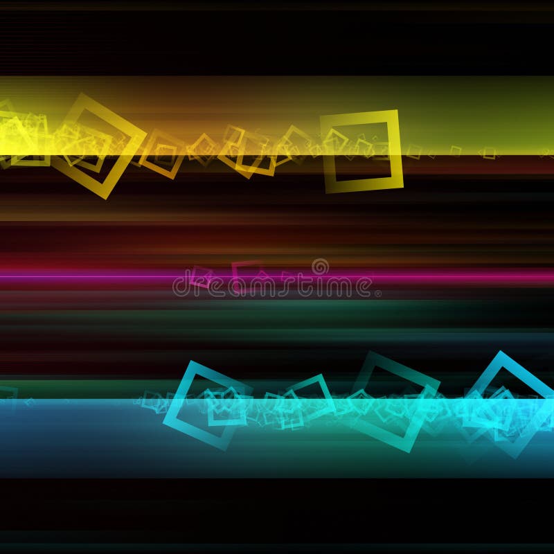 Futuristic Stripe Design with Lights Stock Illustration - Illustration ...