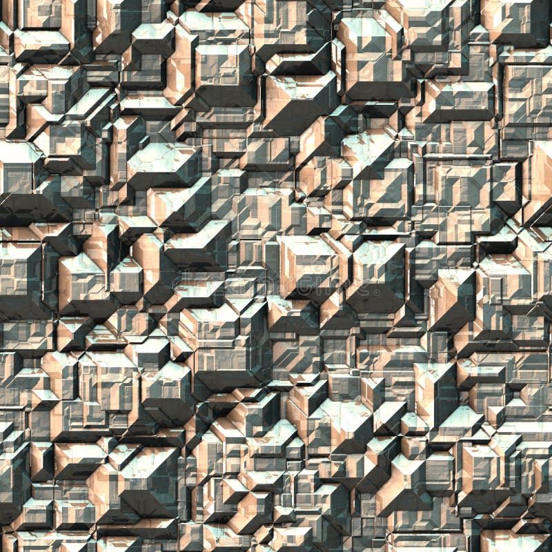 Futuristic Structure of Urban Blocks. Seamless Surface Stock ...