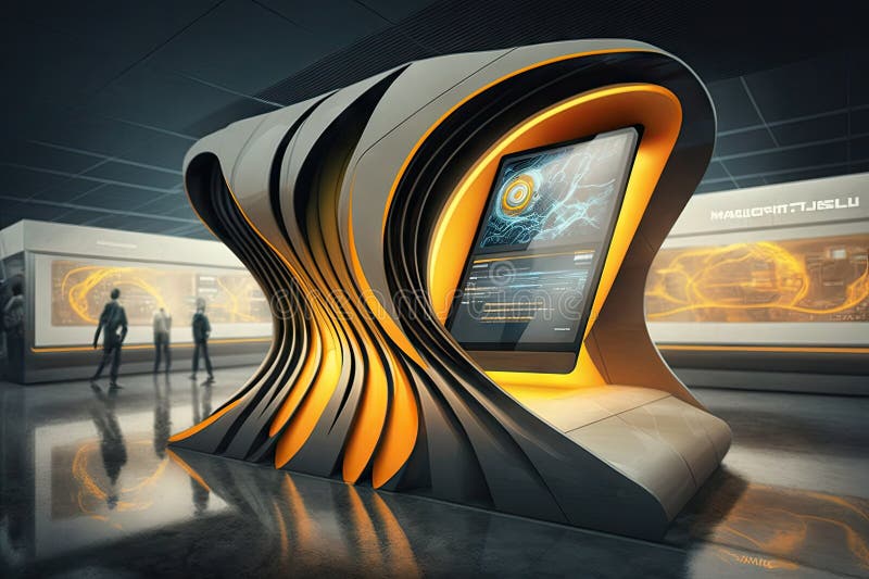 Futuristic Subway Station with Sleek Design, High-tech Amenities, and ...