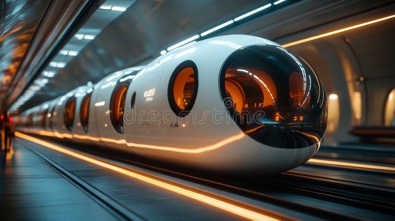 Futuristic Subway Trains Providing Efficient Urban Transit Solutions ...