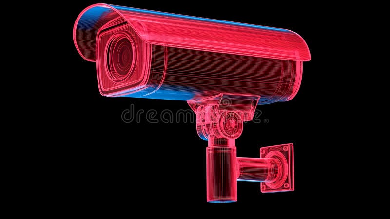 Futuristic Surveillance Camera Visualizing Security and Monitoring in a ...