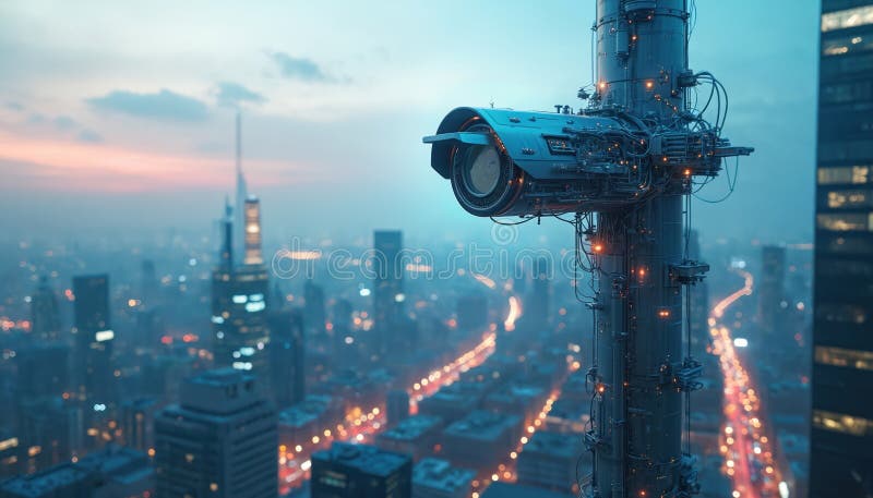 Futuristic Ai Powered Security System Stock Illustrations – 496 ...