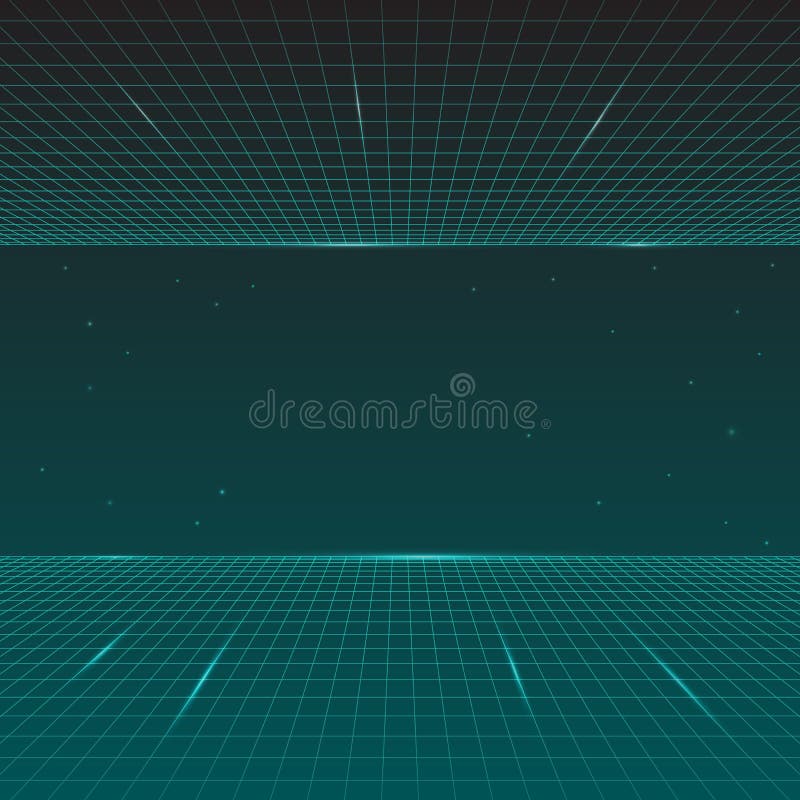 Futuristic Synth Retro Wave, 80s Style, Future Retro Line Background ...