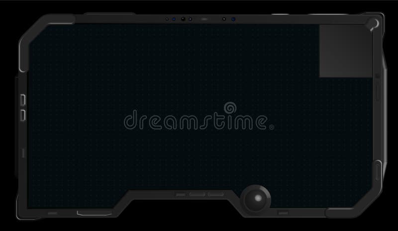 Futuristic tablet stock vector. Illustration of device - 130603950