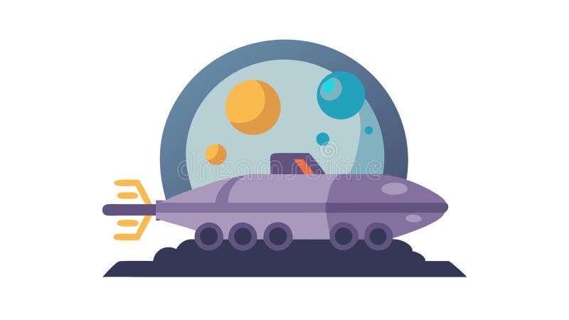 Futuristic Tank on Planet, Space Combat, Vector Design Generative AI ...