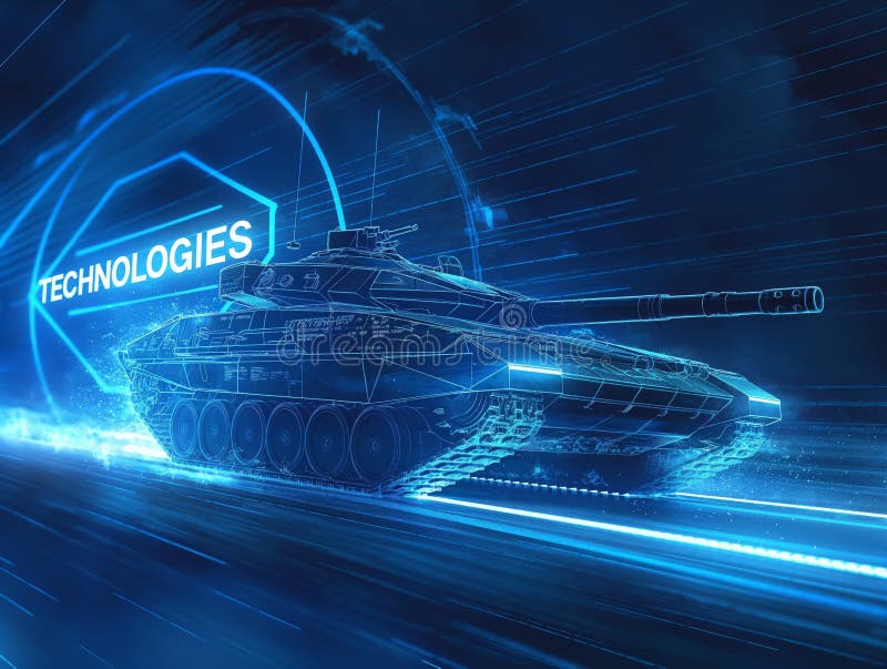 Futuristic Tank with Technological Advancements Stock Photo - Image of ...