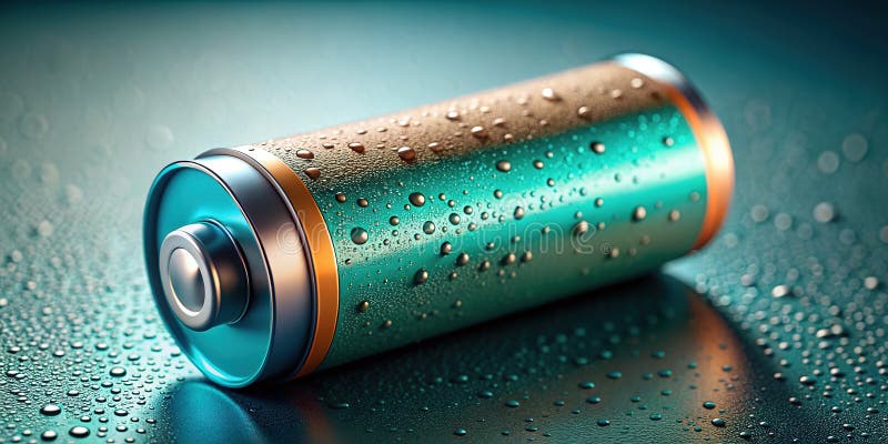 Futuristic Teal Battery with Taupe Shadow a Smooth Minimalist Energy ...