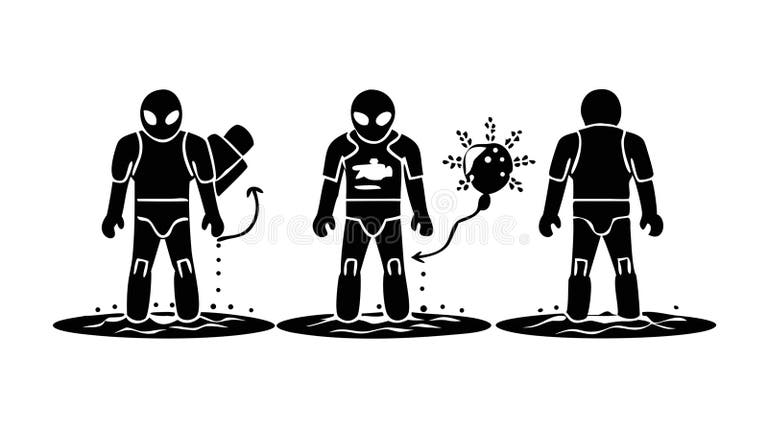 Futuristic Team Figures Icon for Advanced Missions and Exploration ...