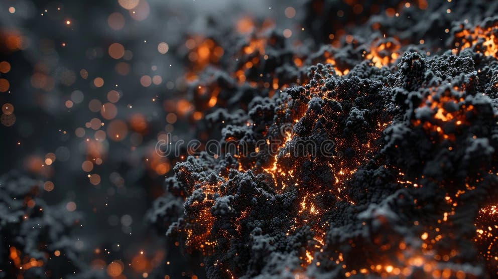 Futuristic Tech: Abstract Dark Matter with Glowing Particles Background ...