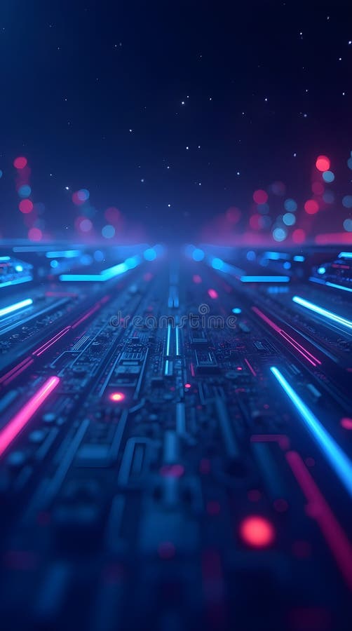 Futuristic Tech Background stock illustration. Illustration of ...