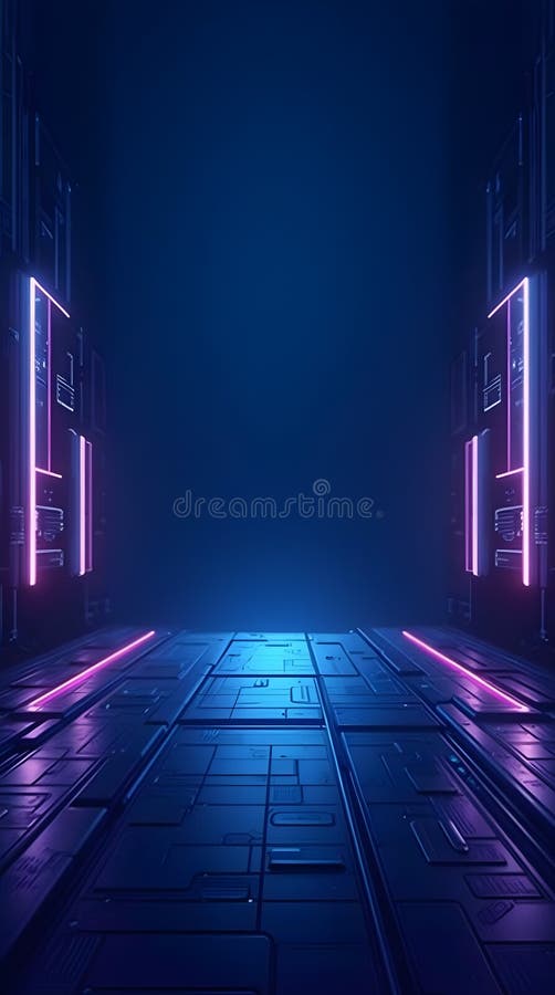 Futuristic Tech Background stock illustration. Illustration of tech ...