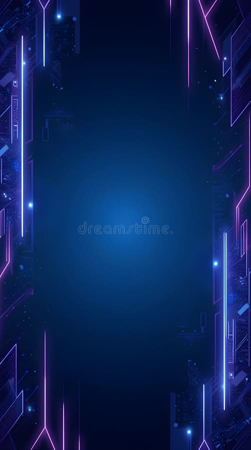 Futuristic Tech Background stock illustration. Illustration of ...