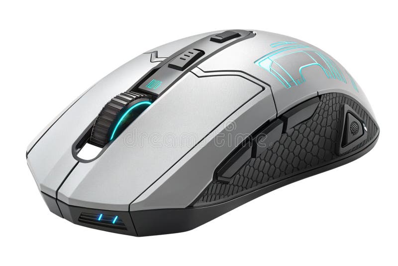 Futuristic Tech Computer Mouse with Super Resolution and 3D Rendering ...