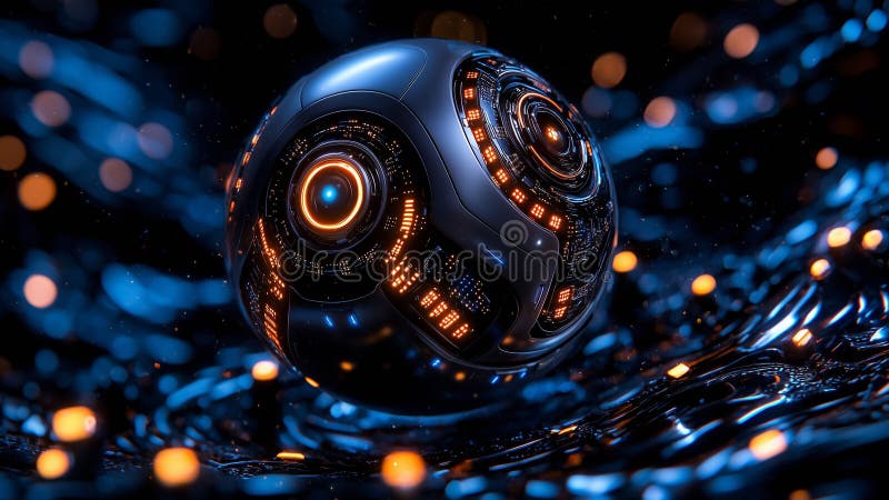 Futuristic Tech Concepts stock illustration. Illustration of modern ...
