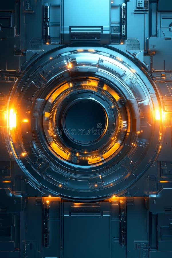 Futuristic Tech Design: Abstract Circuitry Stock Illustration ...