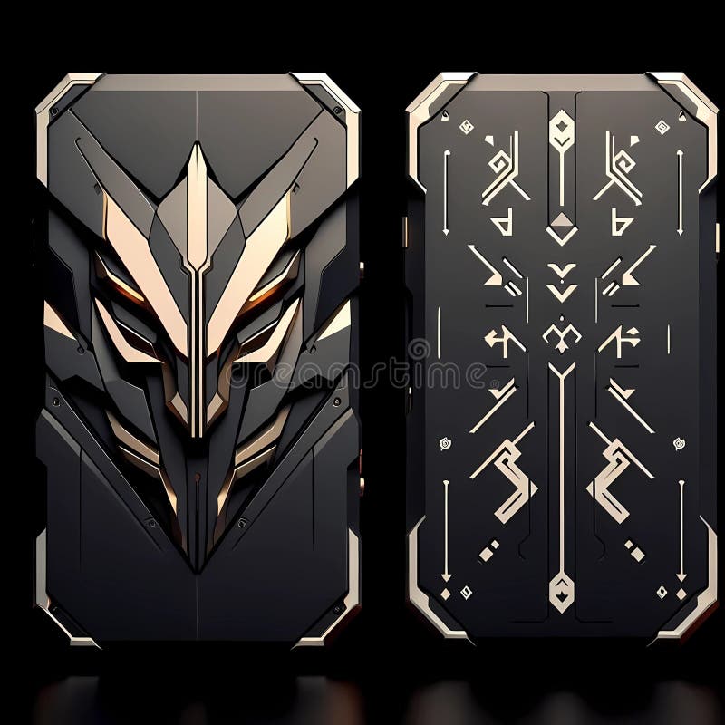 Futuristic Tech Design stock illustration. Illustration of decor ...