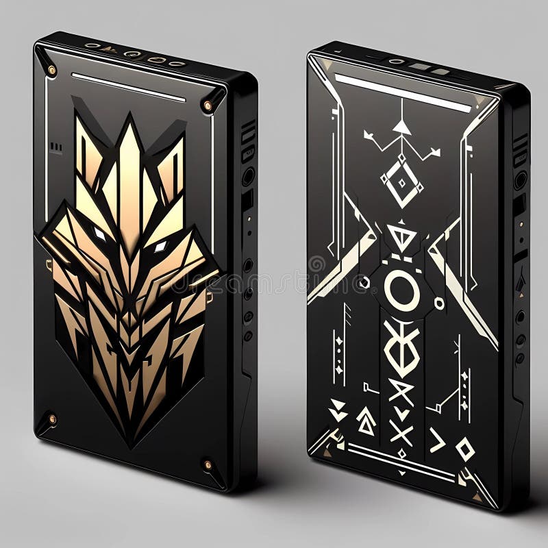 Futuristic Tech Design stock illustration. Illustration of geometric ...