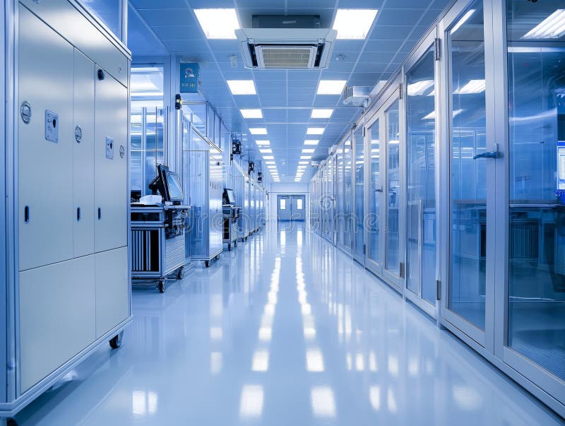 Futuristic Tech Factory: Precision and Innovation Stock Photo - Image ...