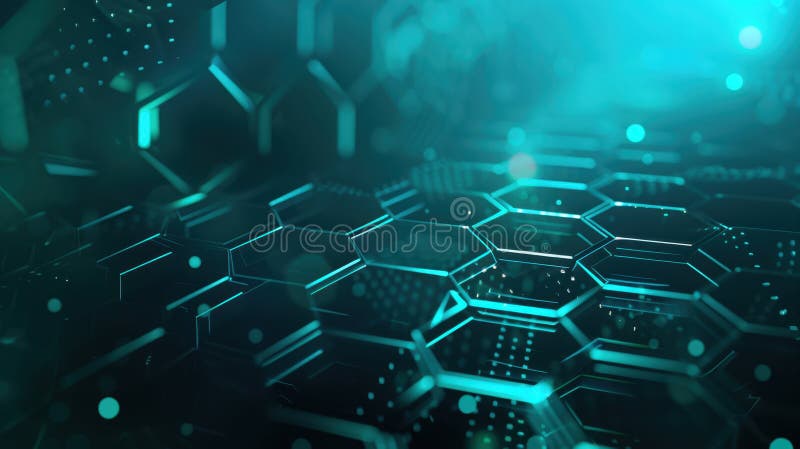The Futuristic Tech Hexagon.AI Generated Image Stock Image - Image of ...