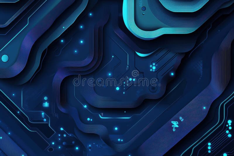 Futuristic Tech-inspired Background Featuring Layered Circuit Board ...