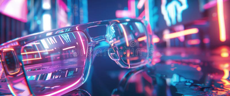 Futuristic Tech Moodboard with Smart Glasses and Holographic Interfaces ...
