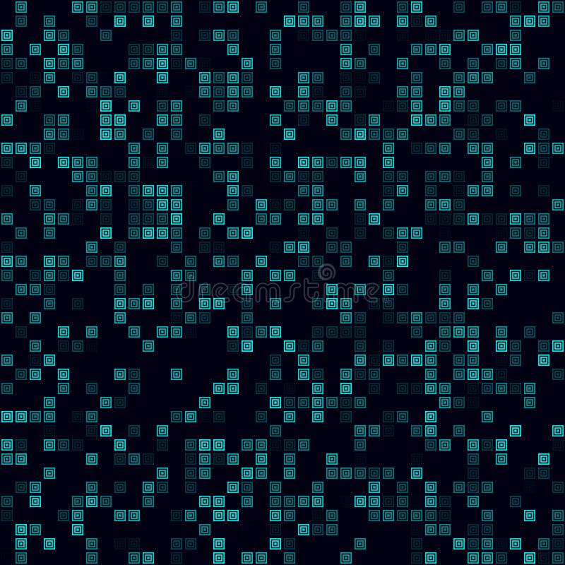 Futuristic tech pattern. stock vector. Illustration of cyan - 177680977