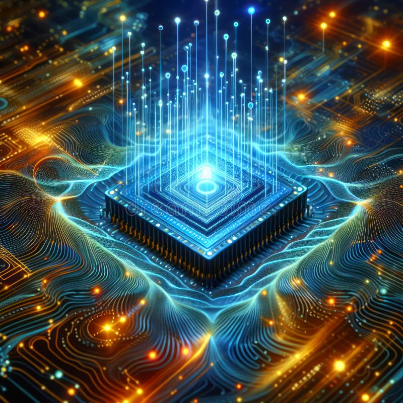 Future of computers stock illustration. Illustration of wonders - 342636637