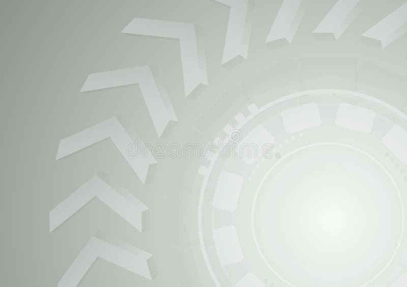 Futuristic Tech Vector Gear with Arrows Design Stock Vector ...