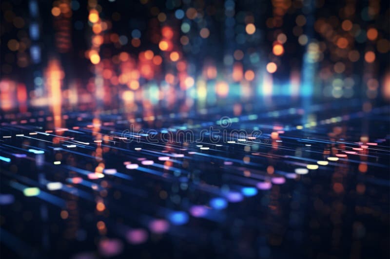 Futuristic Tech Vista Global Connections in a Transformed Data Flow ...