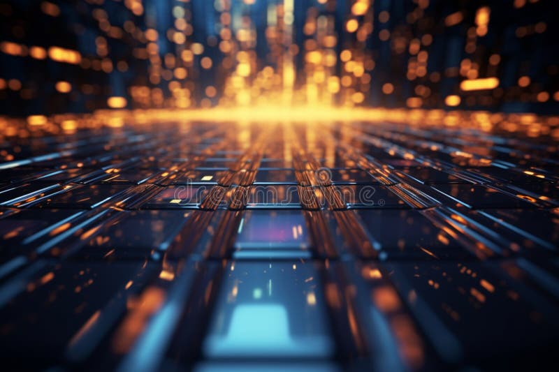 Futuristic Tech Vista Global Connections in a Transformed Data Flow ...