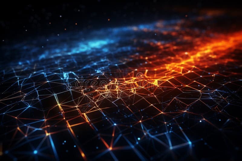 Futuristic Tech Vista Global Connections in a Transformed Data Flow ...