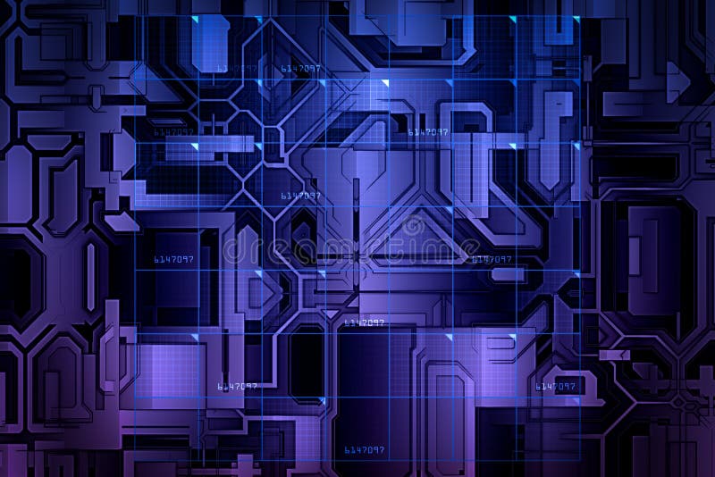 Futuristic Techno Design of Big Data Background Wallpaper, Illustration ...