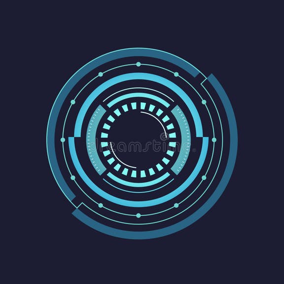 Futuristic Techno Hi-tech Circle. Vector Modern, Digital Technology Interface Design Element ...